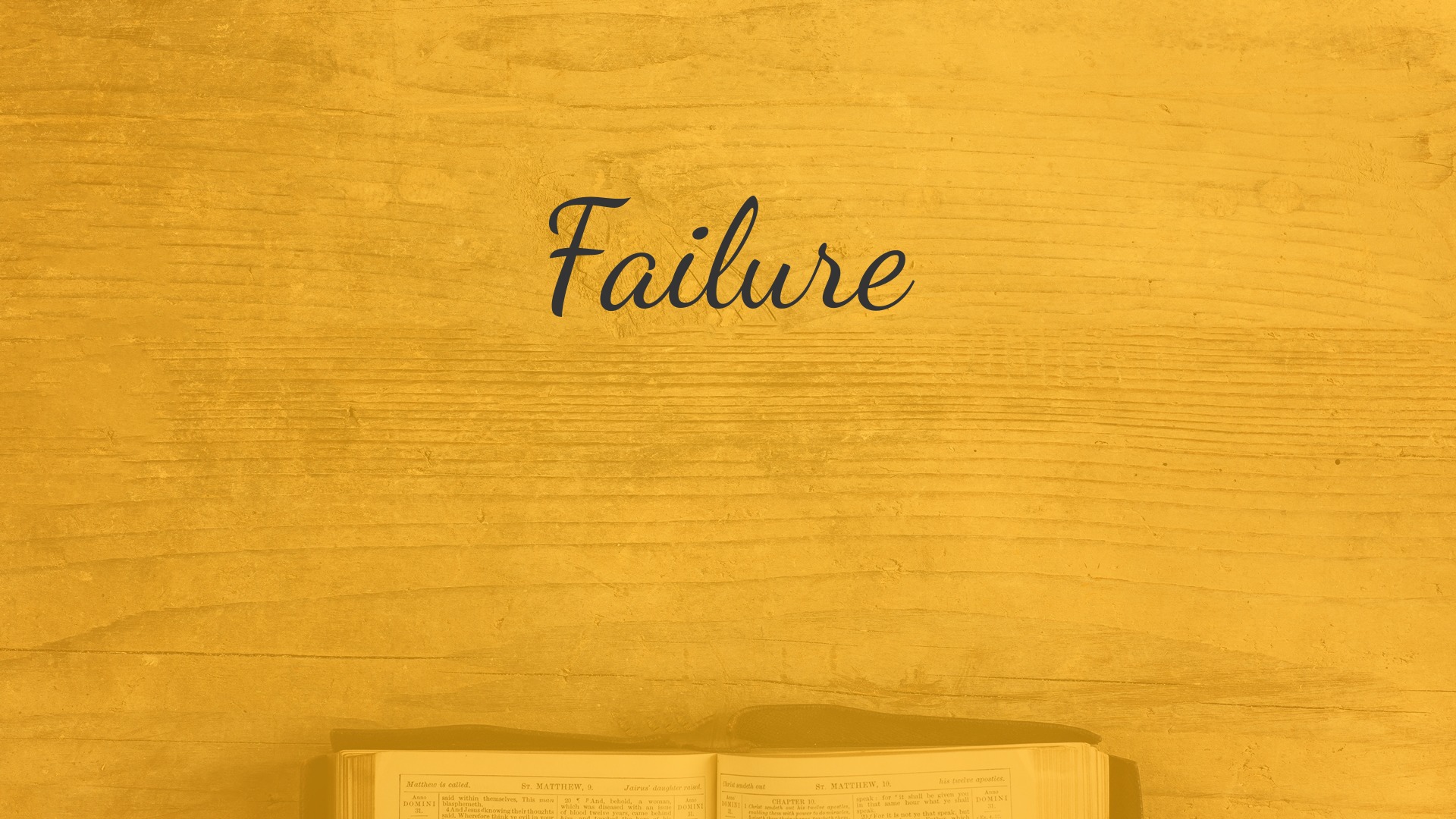 Failure - Logos Sermons