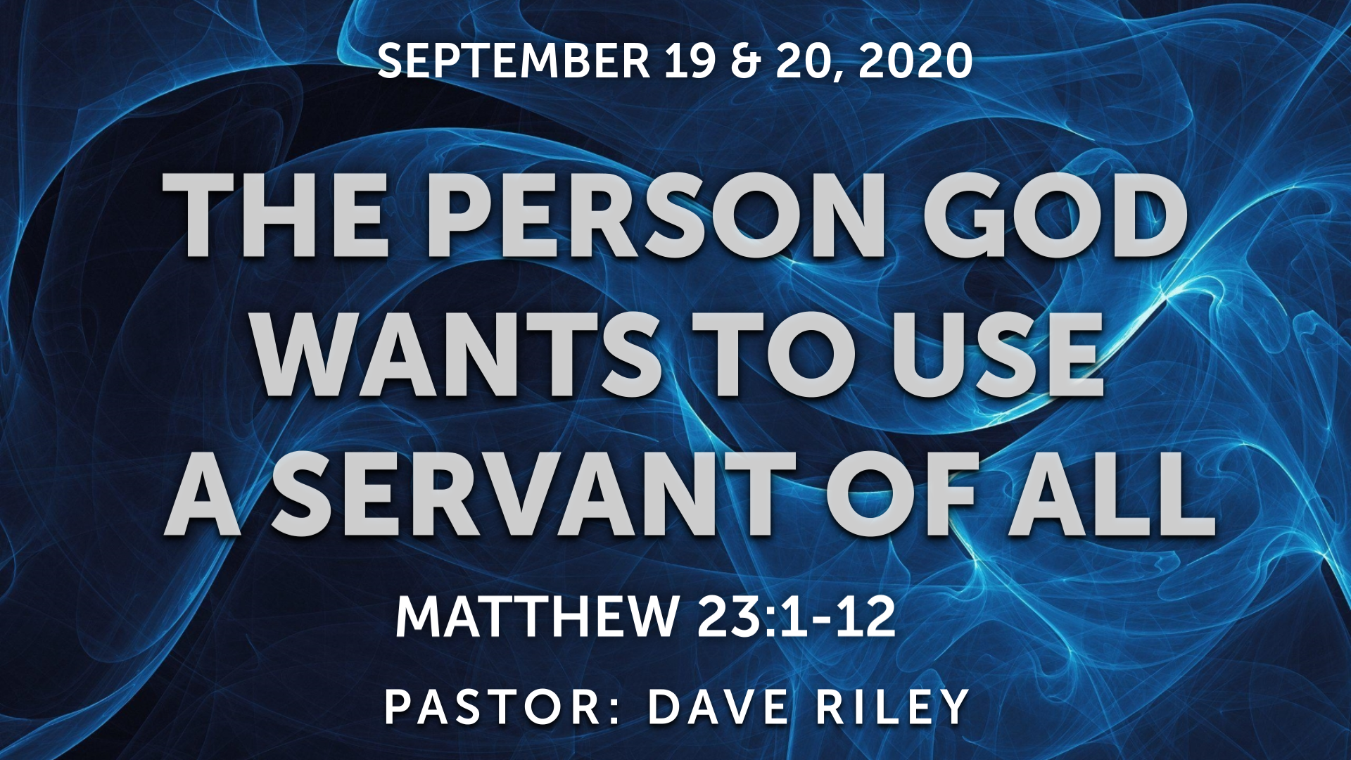 THE PERSON GOD WANTS TO USE - A SERVANT OF ALL - Logos Sermons