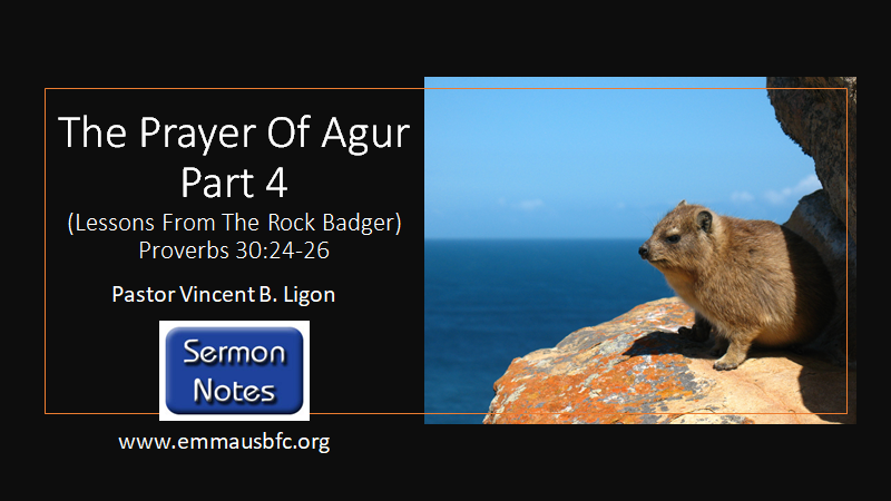 The Prayer Of Agur - Part 4 - Pastor Vincent B. Ligon - Logos Sermons