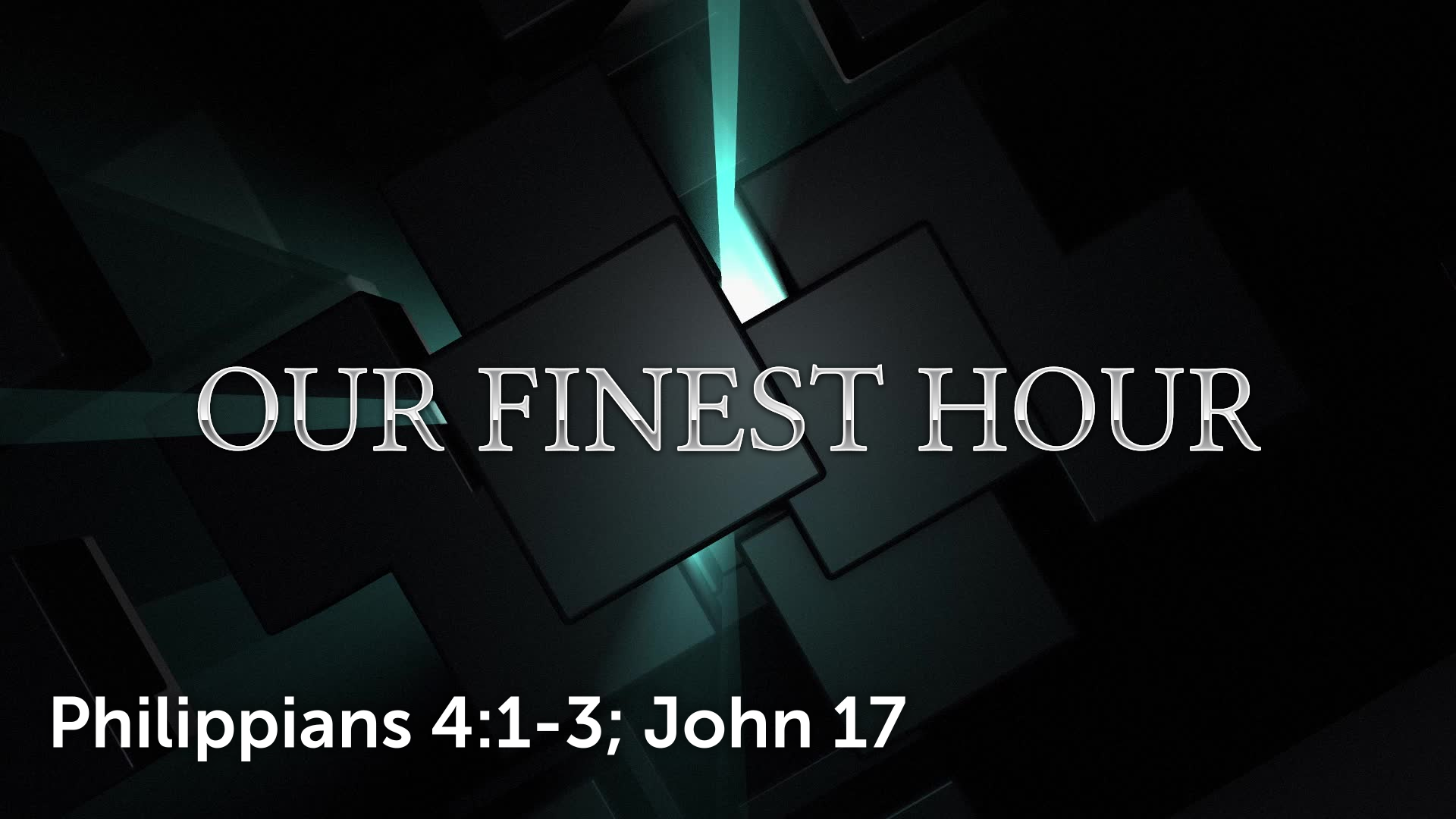 9-27-2020 "Our Finest Hour" - Logos Sermons