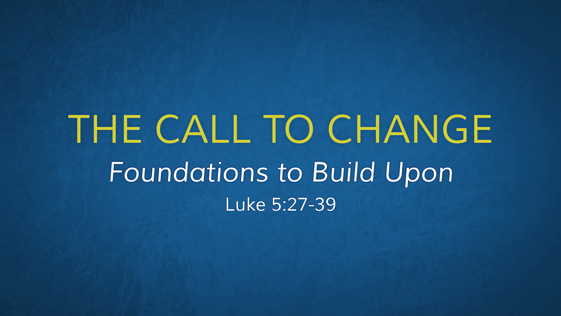 A Call to Change - Logos Sermons