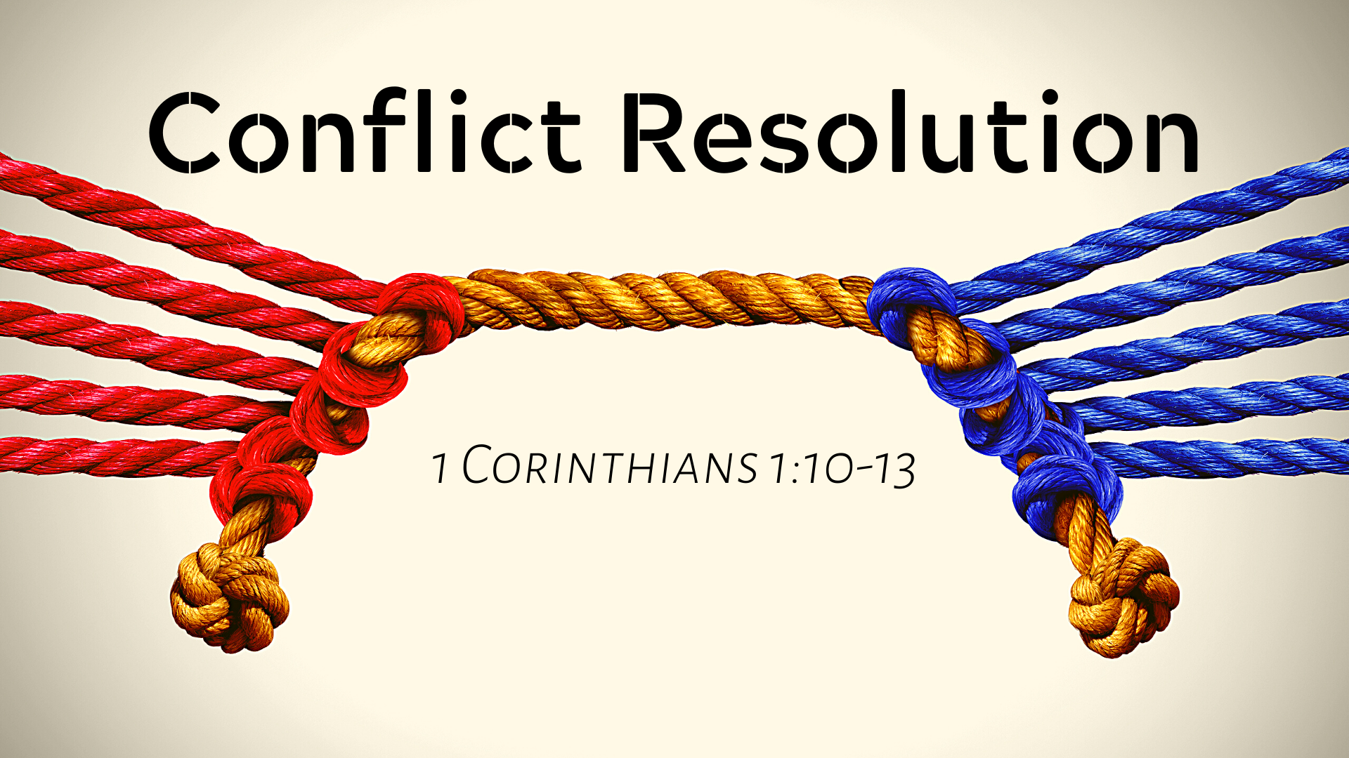 Conflict Resolution - 1:10-13 - Logos Sermons