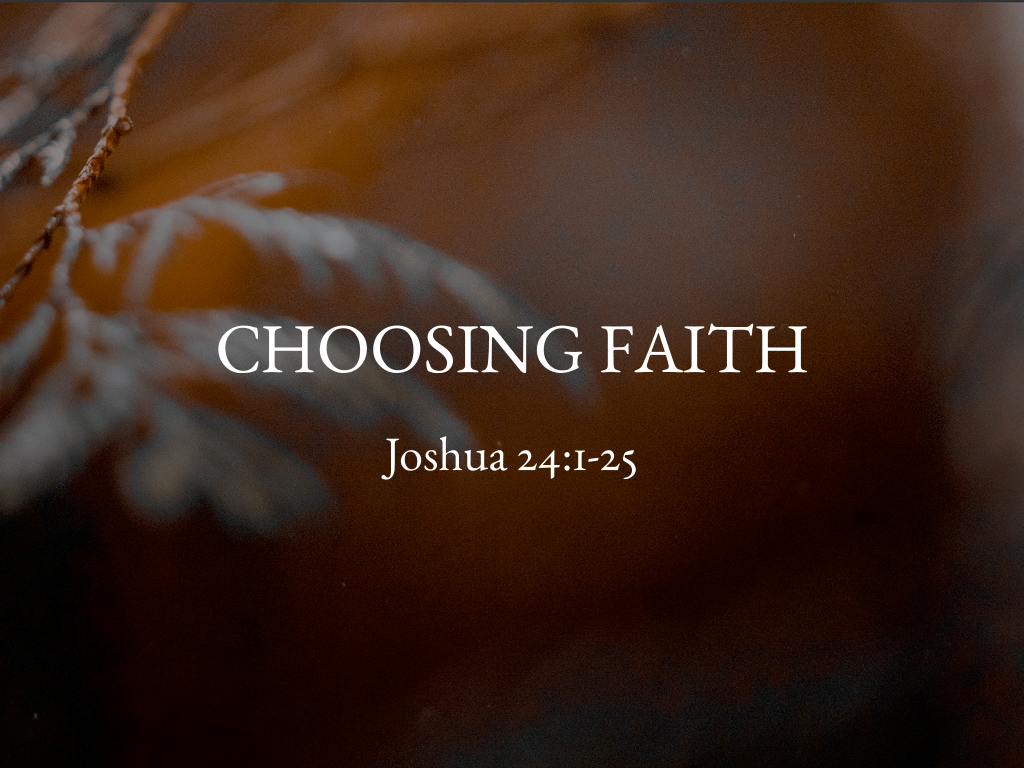 Choosing Faith - Logos Sermons