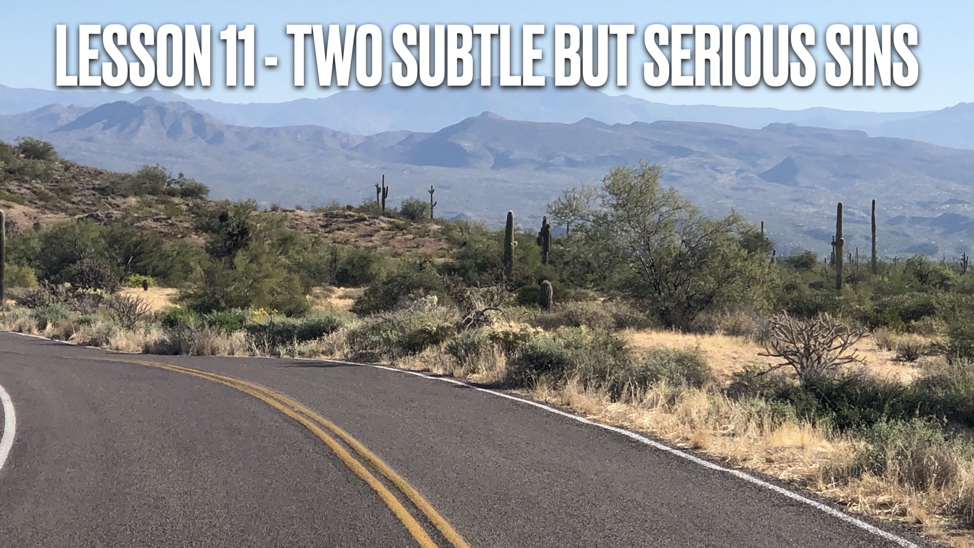 Two Subtle But Serious Sins - Logos Sermons