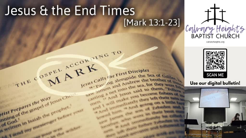 "Jesus & the End Times" (Mark 13: 1-23) - Logos Sermons