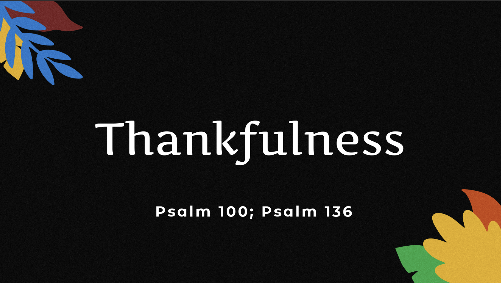 Thankfulness - Logos Sermons