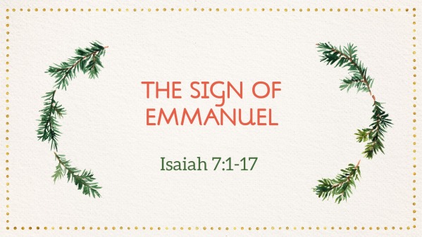 The Sign of Immanuel - Logos Sermons