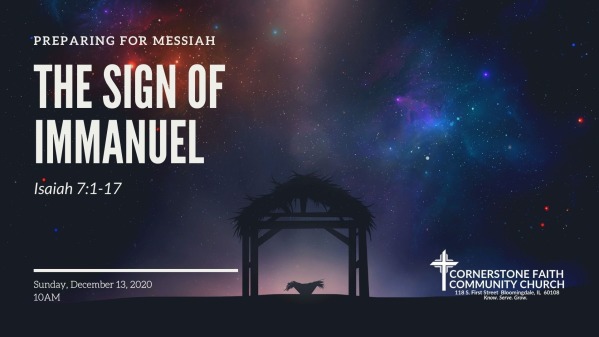December 13, 2020 - The Sign of Immanuel - Logos Sermons