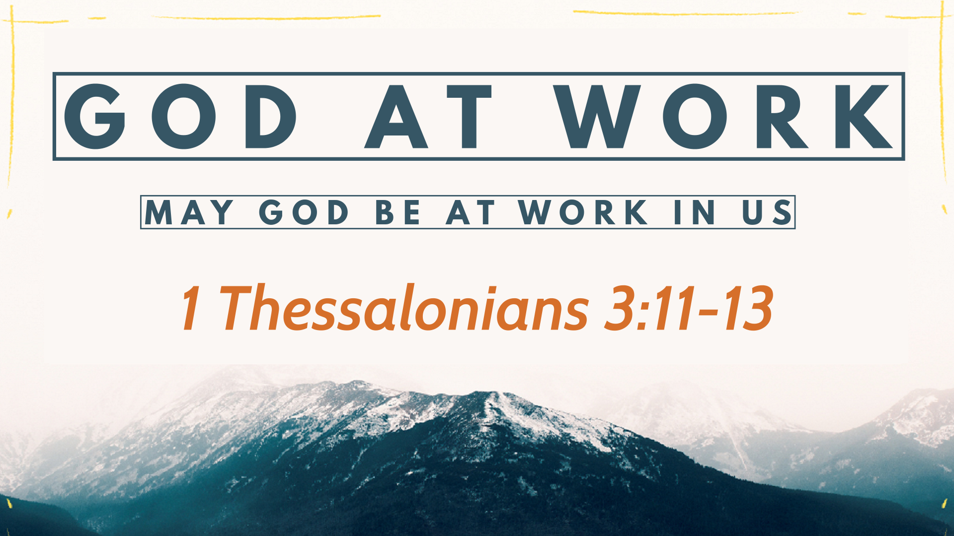 God at Work - Logos Sermons