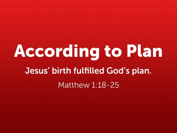 According to Plan - Logos Sermons
