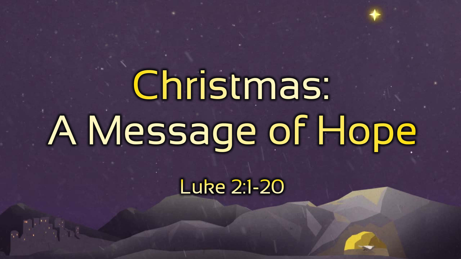 12.24.2020 - Christmas: A Message of Hope - Logos Sermons