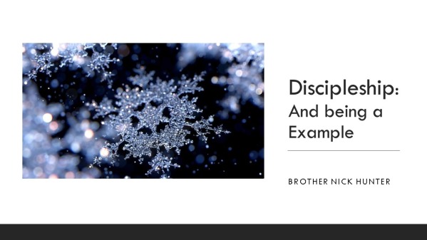 Discipleship: "Being an Example" - Logos Sermons
