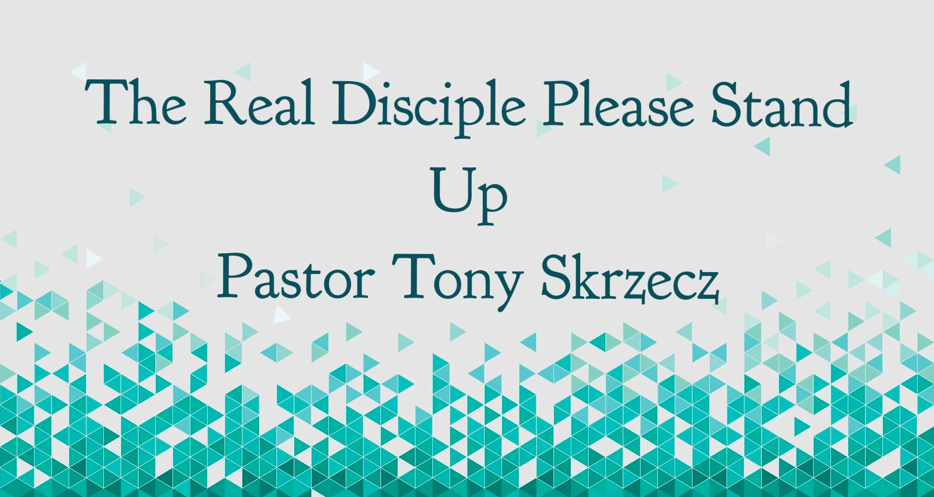The Real Disciple Please Stand Up 1/3/21 - Logos Sermons