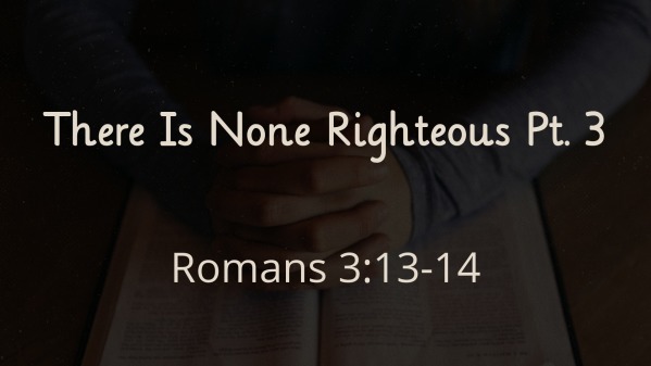 There is None Righteous Pt. 3 - Logos Sermons