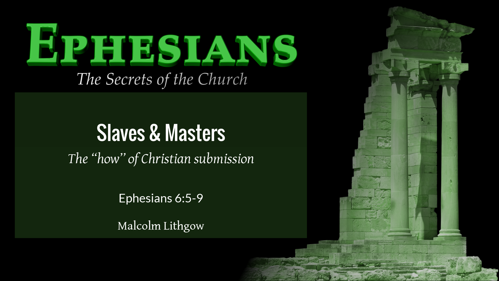 Slaves & Masters - Logos Sermons