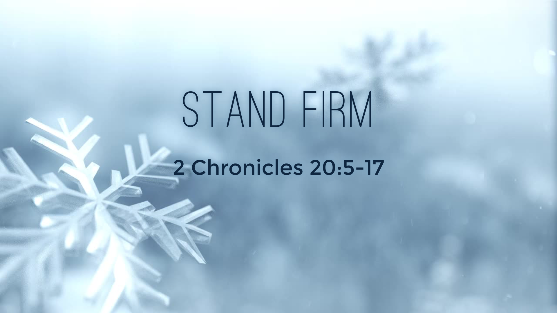 Stand Firm - Logos Sermons