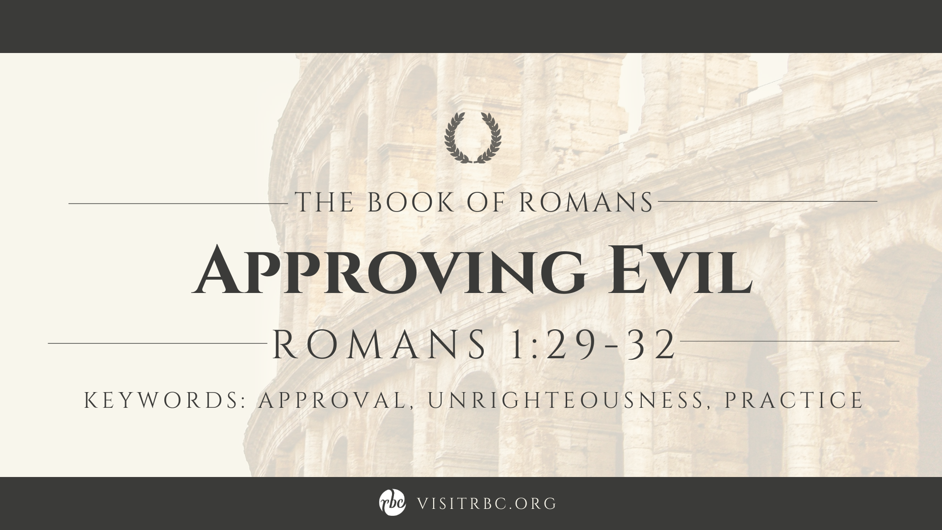 Approving Evil - Logos Sermons
