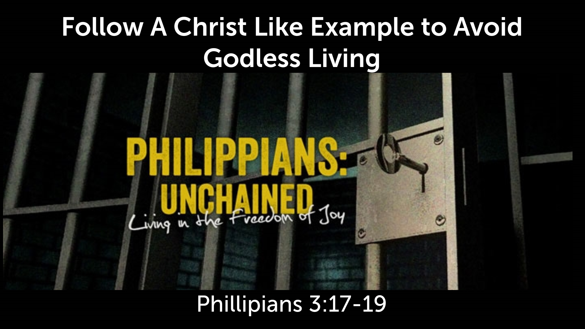 Follow A Christ Like Example to Avoid Godless Living - Logos Sermons