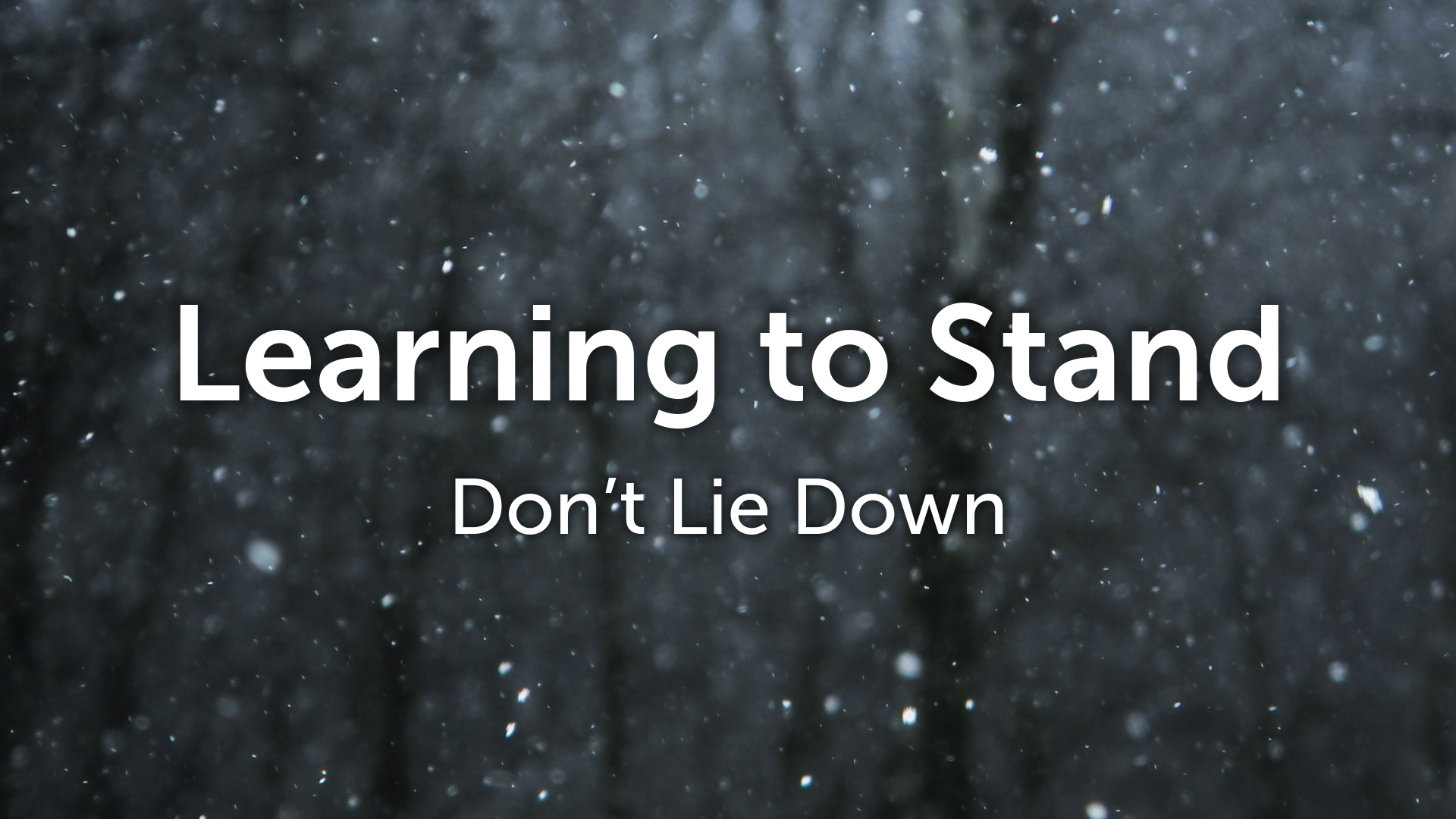 01-31-2021 Part 1 Don't Lie Down - Logos Sermons