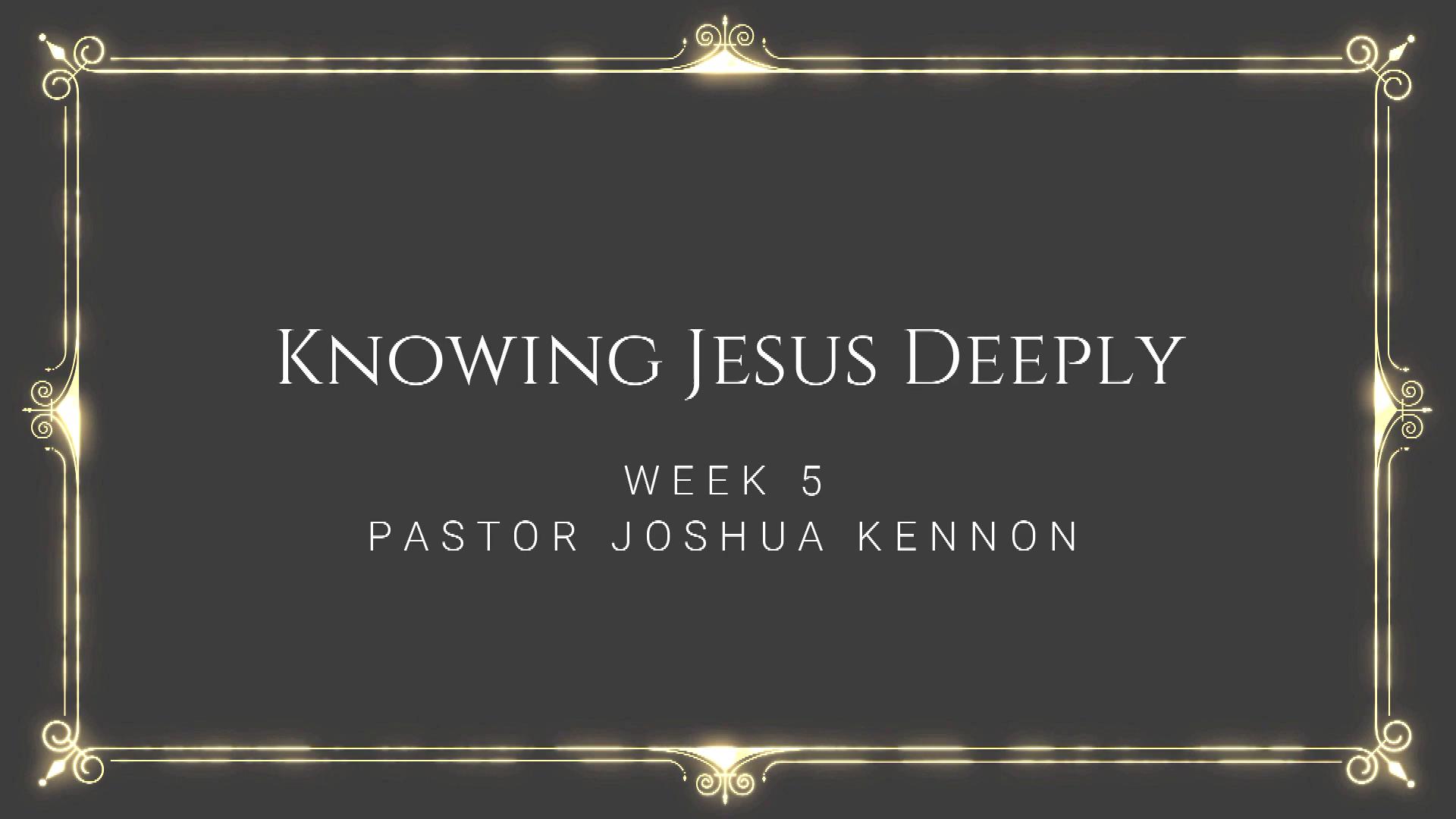 Knowing Jesus Deeply - Logos Sermons