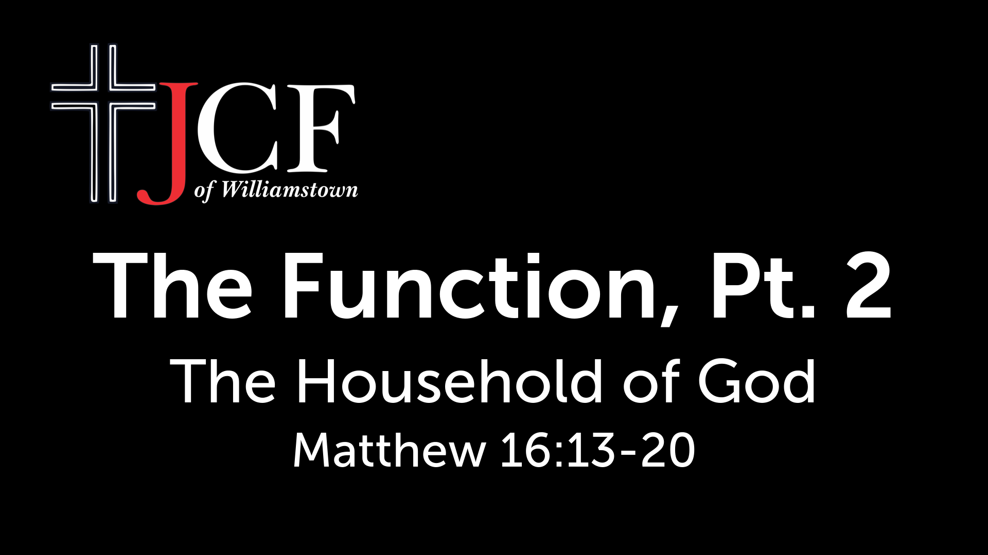 The Function, Pt. 2 - Logos Sermons