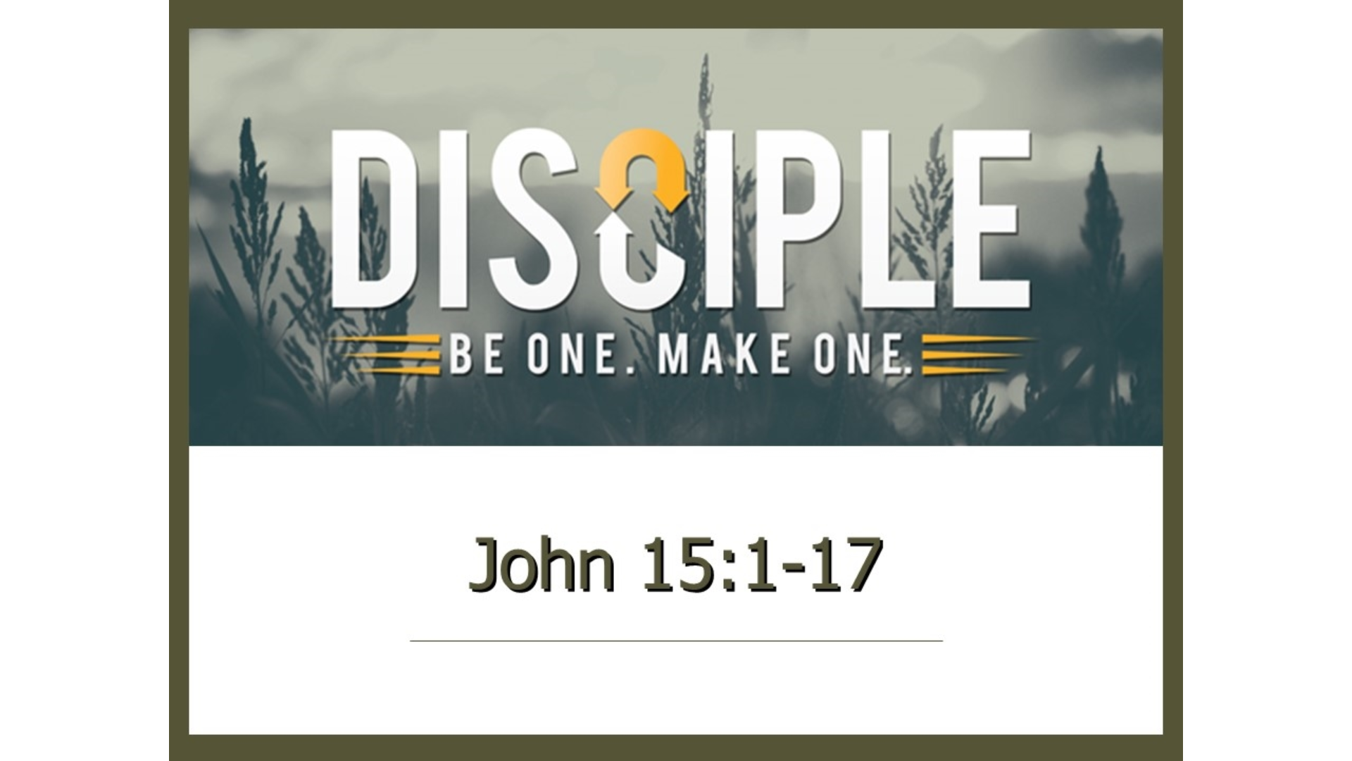 Be a Disciple - Logos Sermons