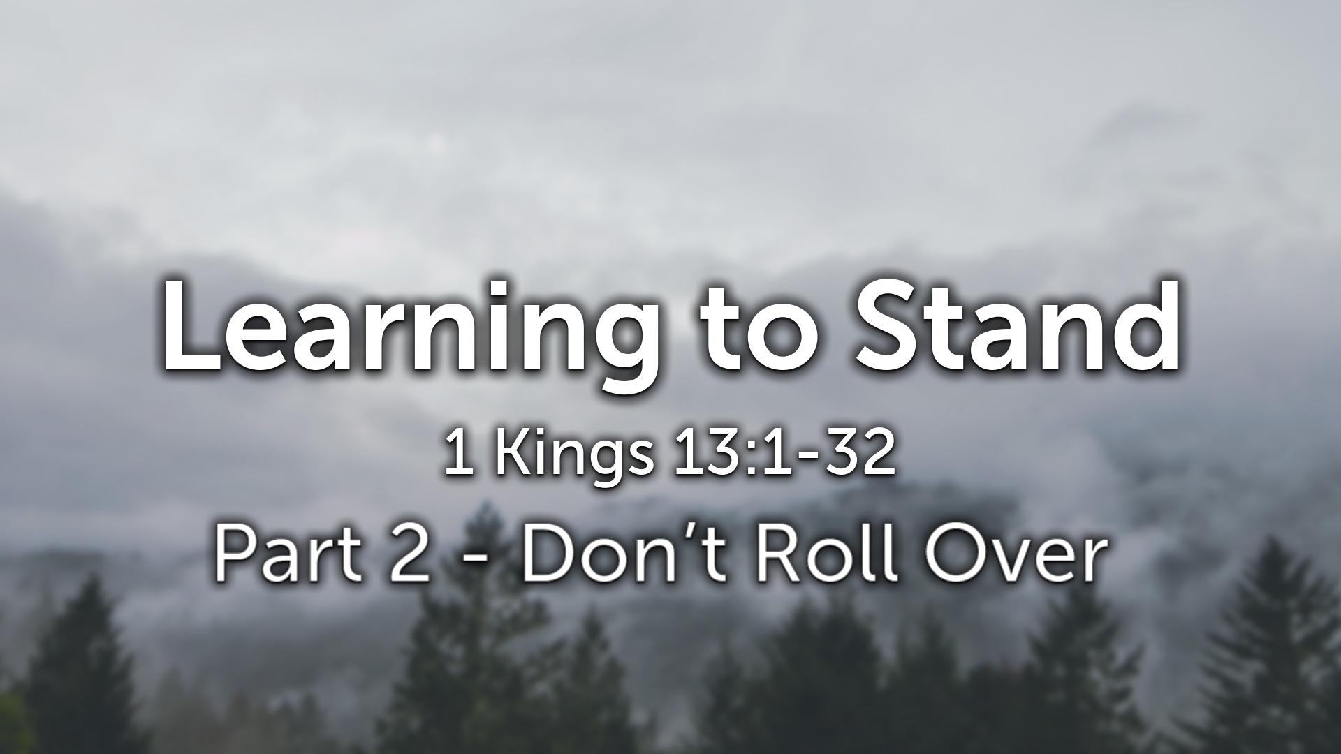 02-07-2021 Part 2: Don't Roll Over - Logos Sermons