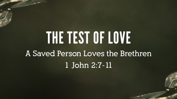 5 - The Test of Love - 1 John 1:7-11 - Logos Sermons