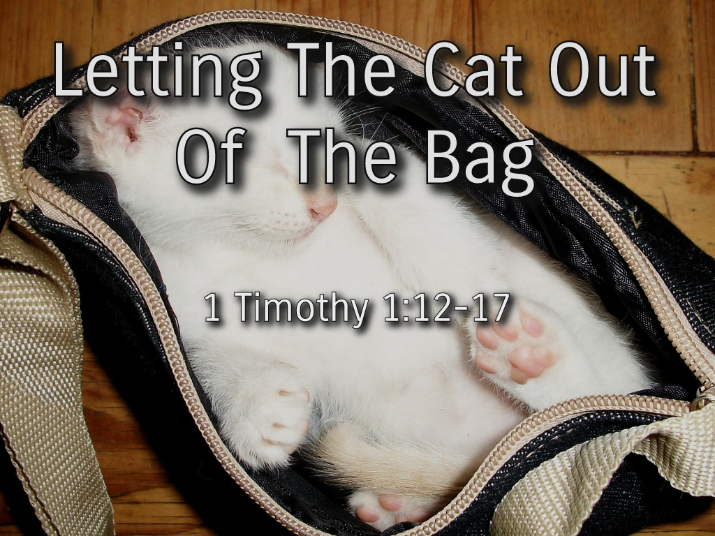 Letting The Cat Out Of The Bag - Logos Sermons