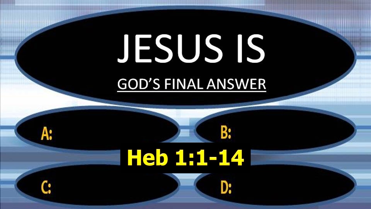 Jesus is God's Final Answer - Logos Sermons