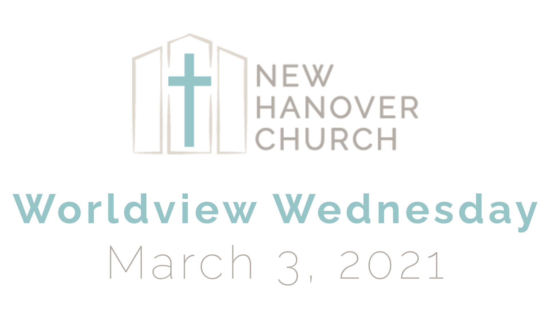 Worldview Wednesday - 3/3/2021 - Logos Sermons