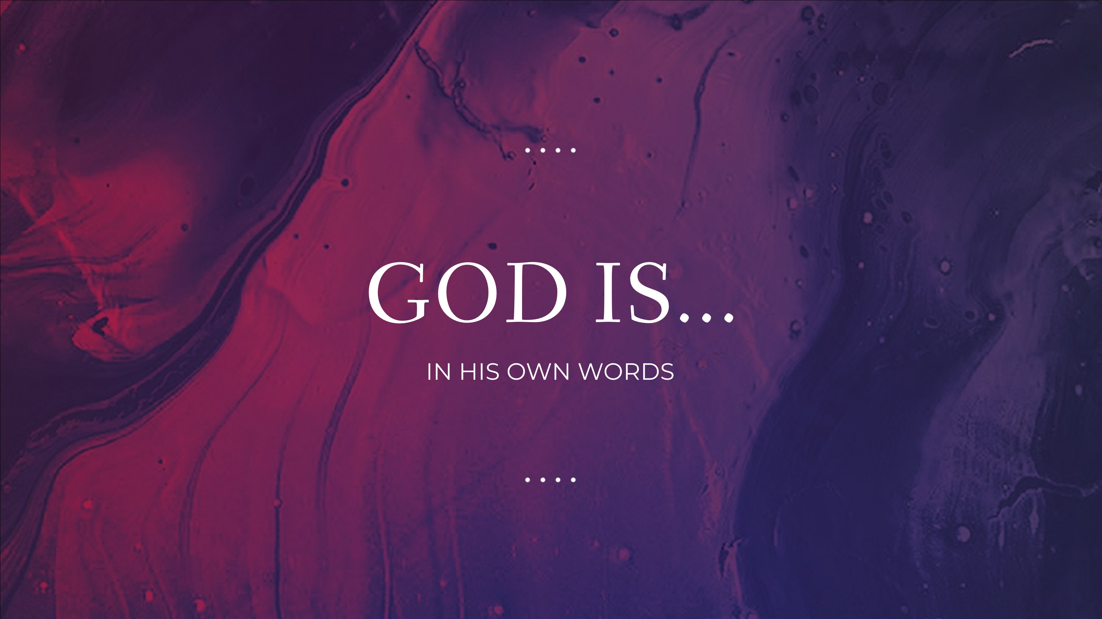 Part 1: God Is Not A Man - Logos Sermons