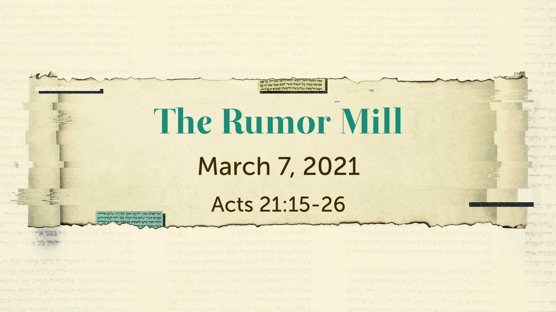 The Rumor Mill - Logos Sermons