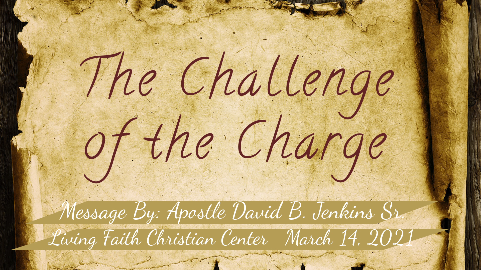 The Challenge of the Charge - Logos Sermons