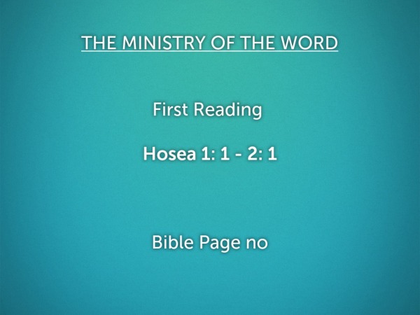 Hosea Chapter 1:1 to Chapter 2:1 - Faithlife TV