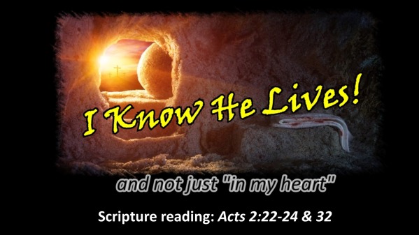 I Know He Lives...and not just "in my heart" - Logos Sermons