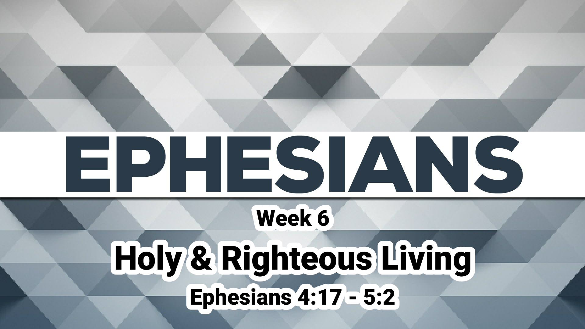 Holy & Righteous Living - Logos Sermons