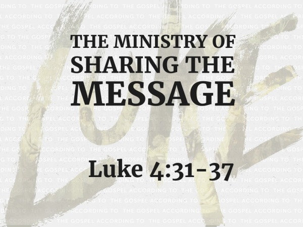 18 April 21 The Ministry Of Sharing The Message - Logos Sermons
