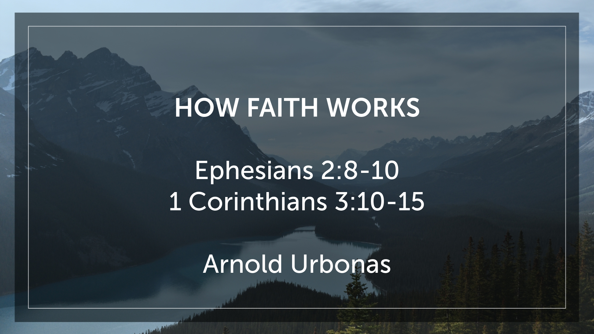 How Faith Works - Logos Sermons