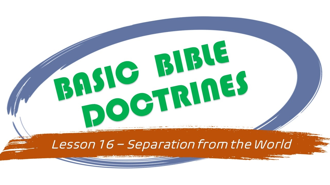 Separation from the World - Logos Sermons