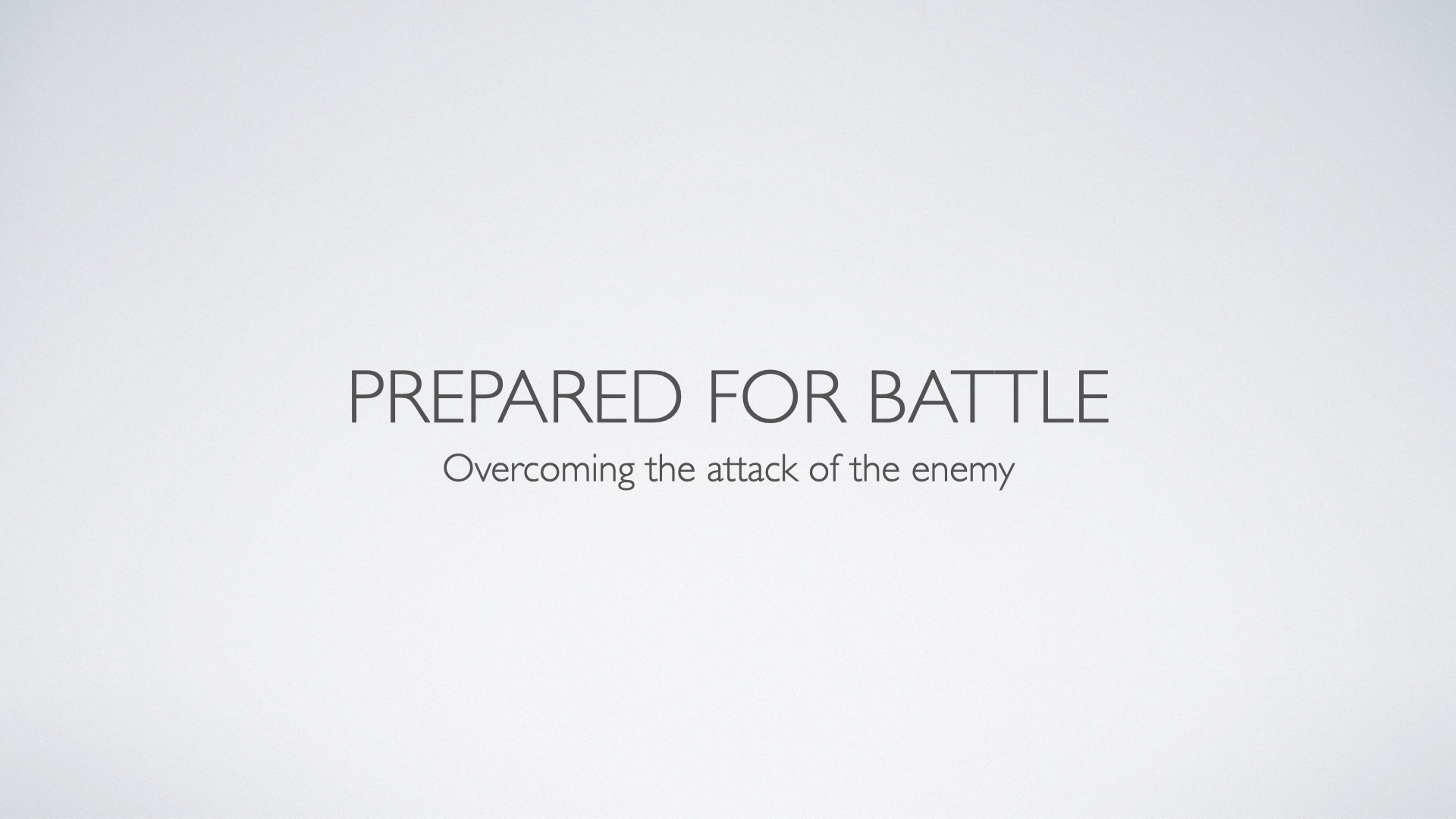 Prepared for Battle - Logos Sermons