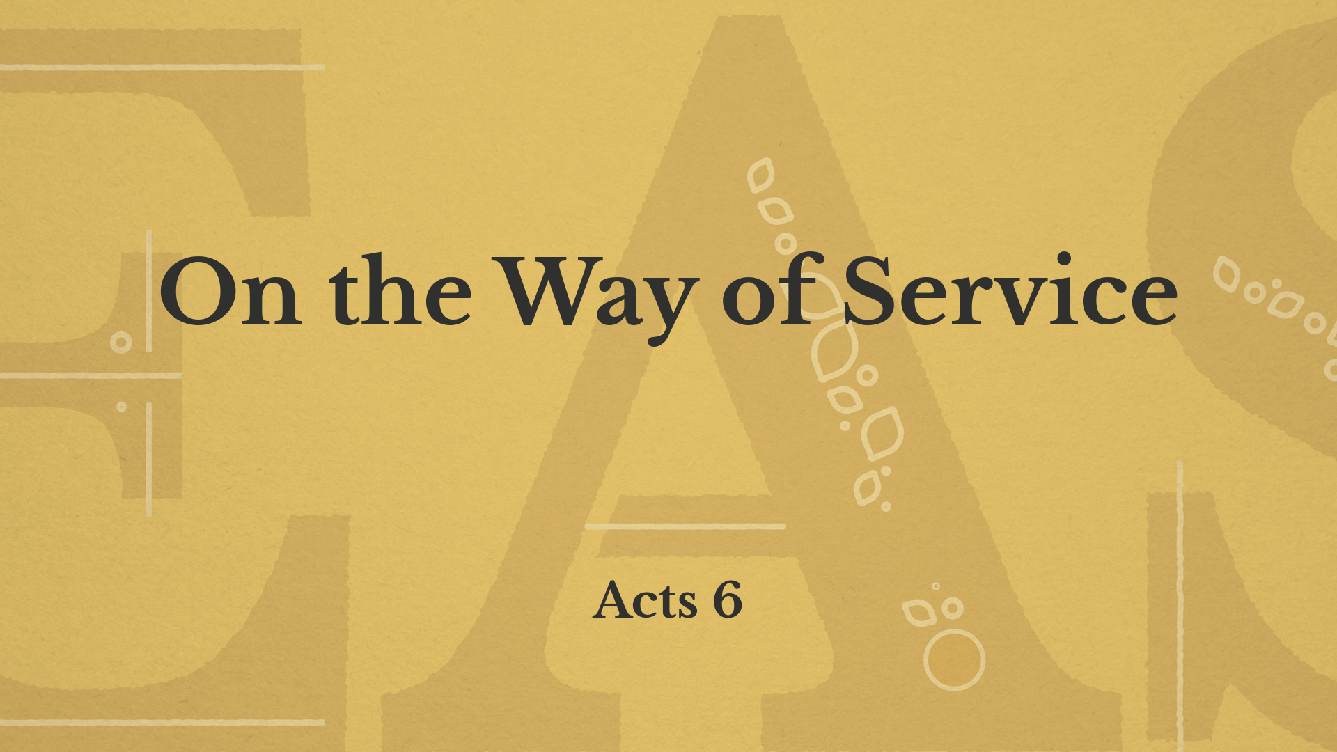 On The Way of Service - Logos Sermons