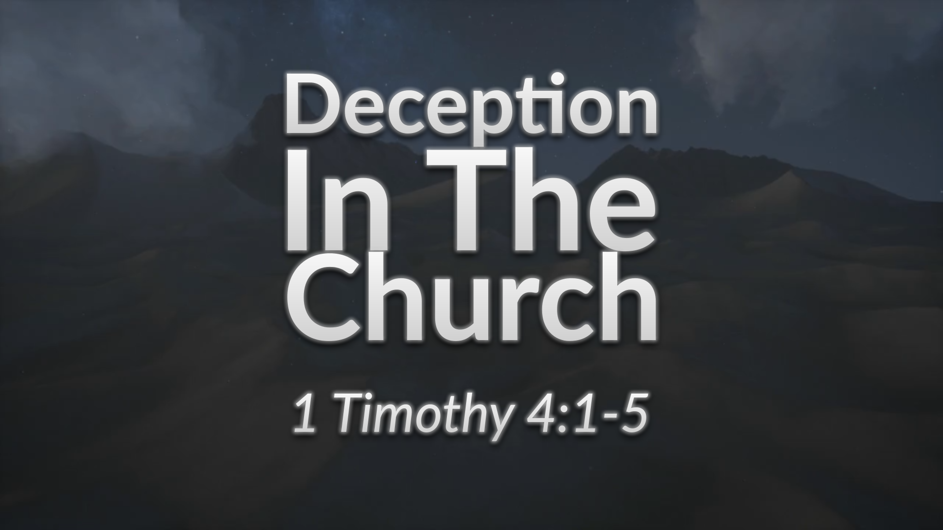 Deception In The Church - Logos Sermons