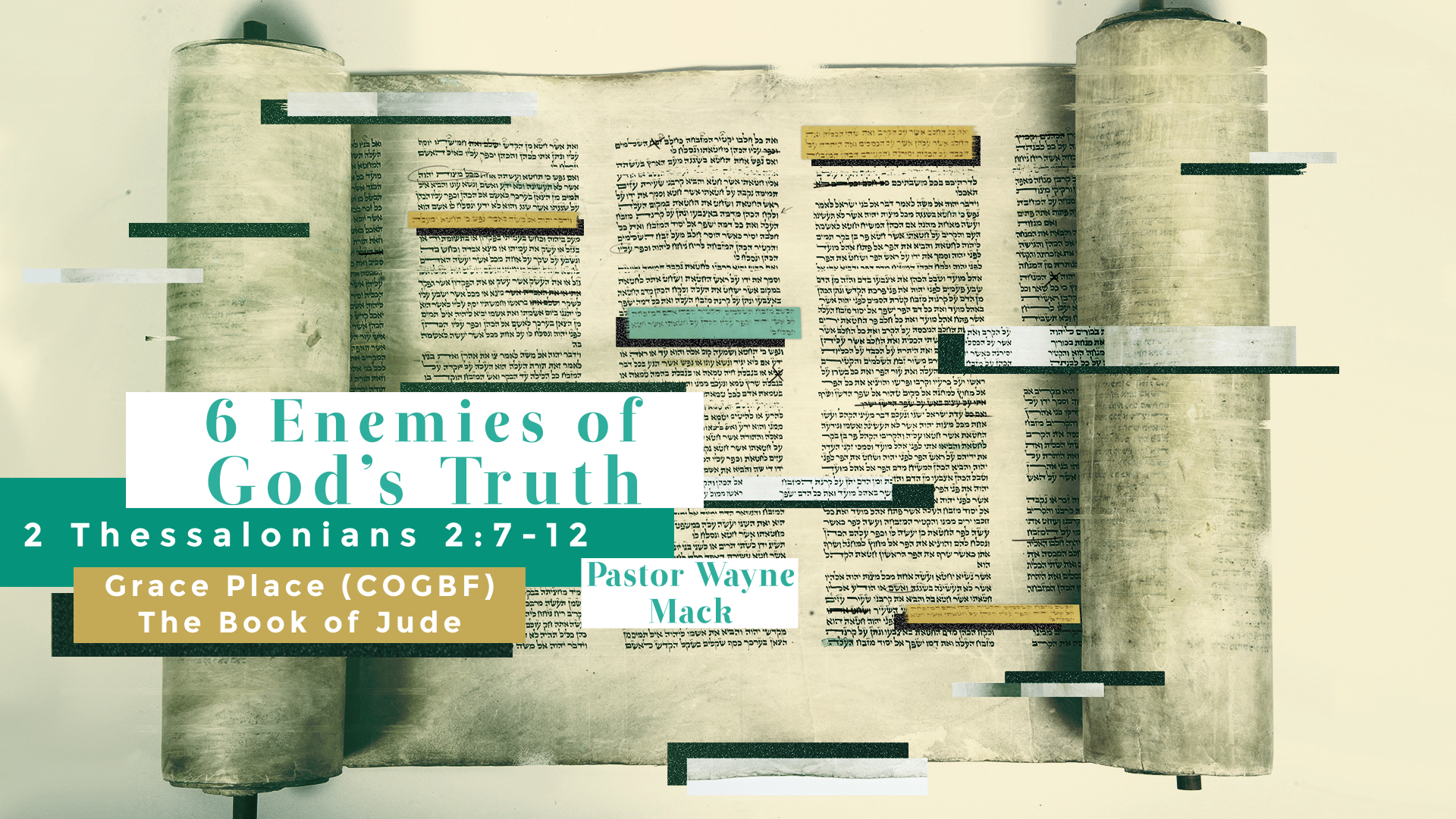 The Six Enemies of God's Truth - Part 3 - Logos Sermons
