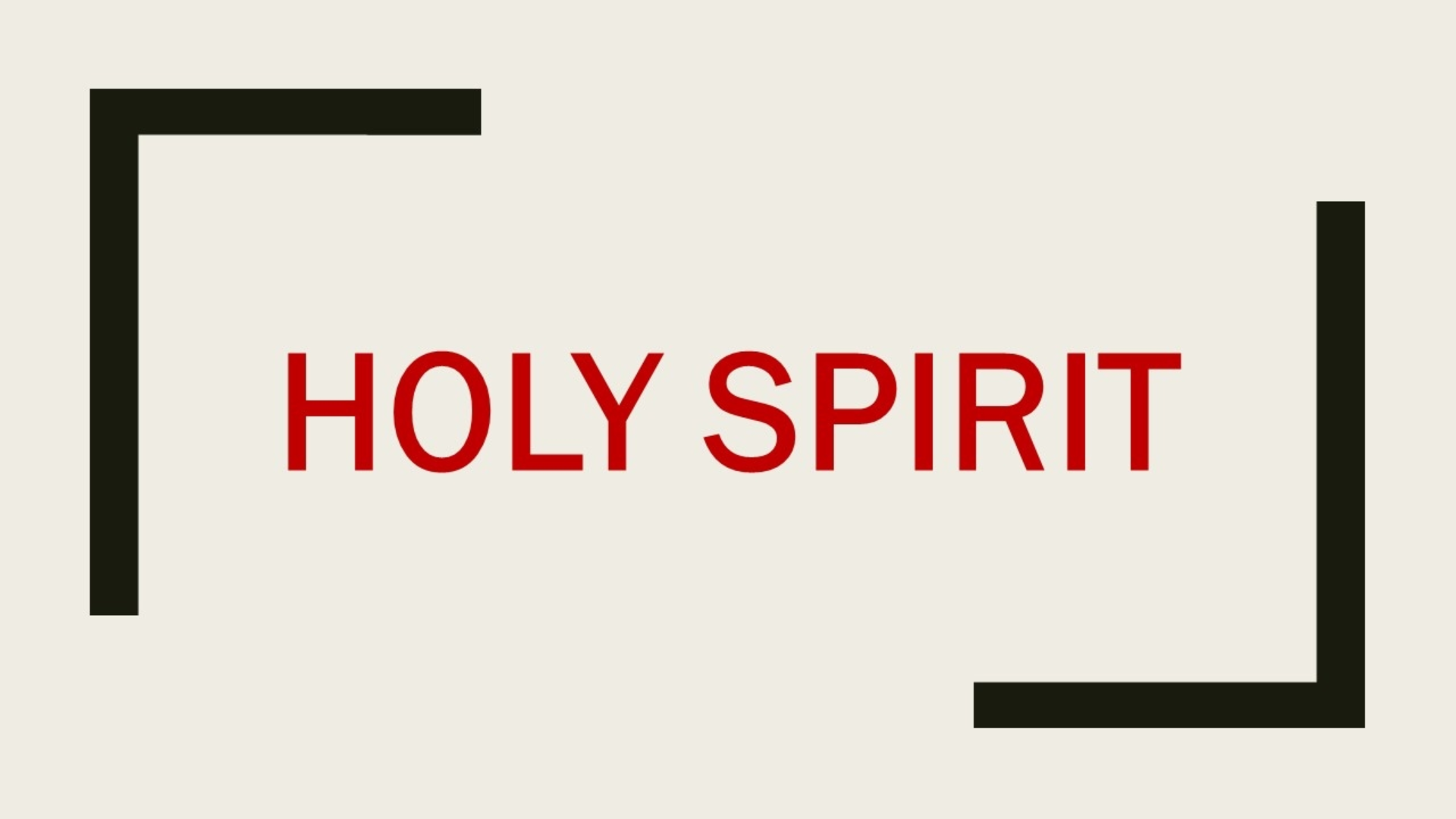 Holy Spirit - Logos Sermons