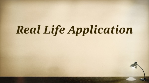 Real Life Application - Logos Sermons