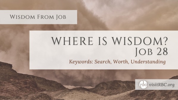 Where is Wisdom? - Logos Sermons