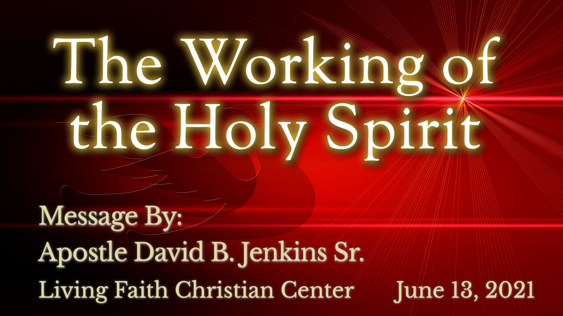 The Working of the Holy Spirit - Logos Sermons
