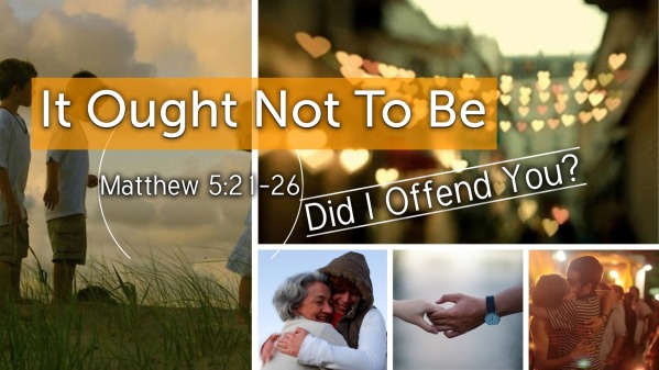 It "Ought" Not To Be - Logos Sermons