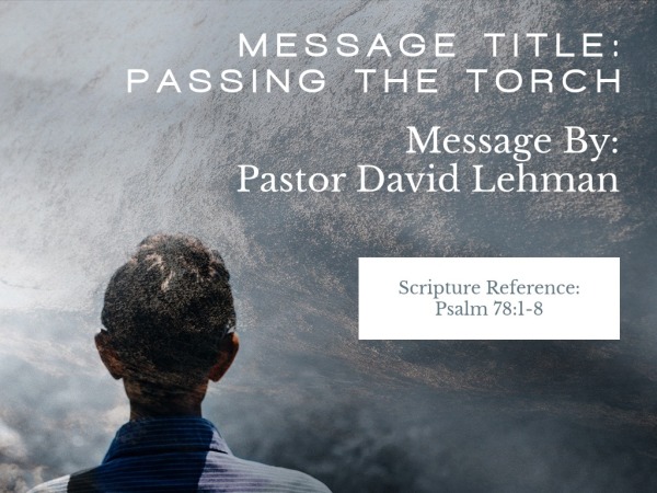 Passing The Torch Faithlife Sermons